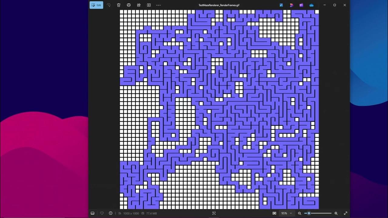 Aldous Broder Maze Generator - YouTube