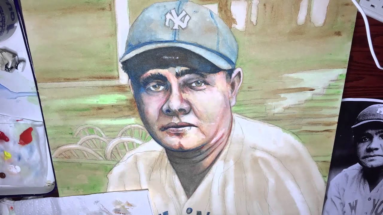 "Babe Ruth", Painting - YouTube