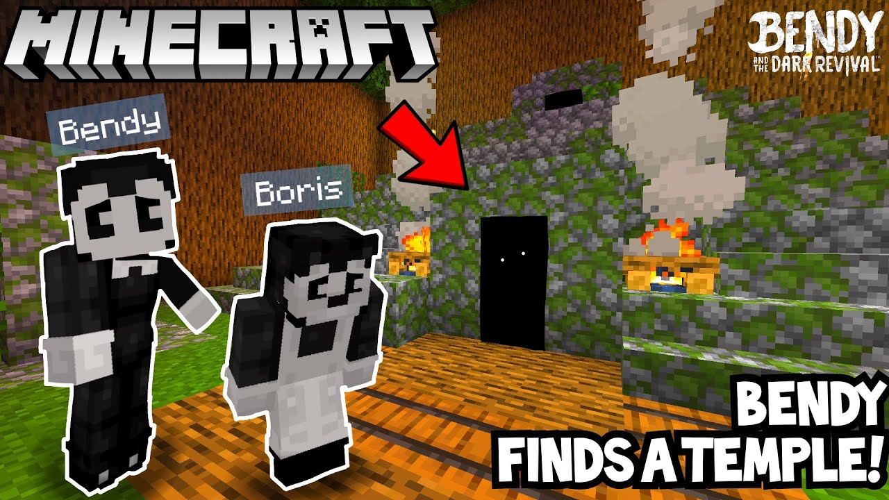 BENDY FINDS A TEMPLE! (BATIM Minecraft | Map Showcase) - YouTube