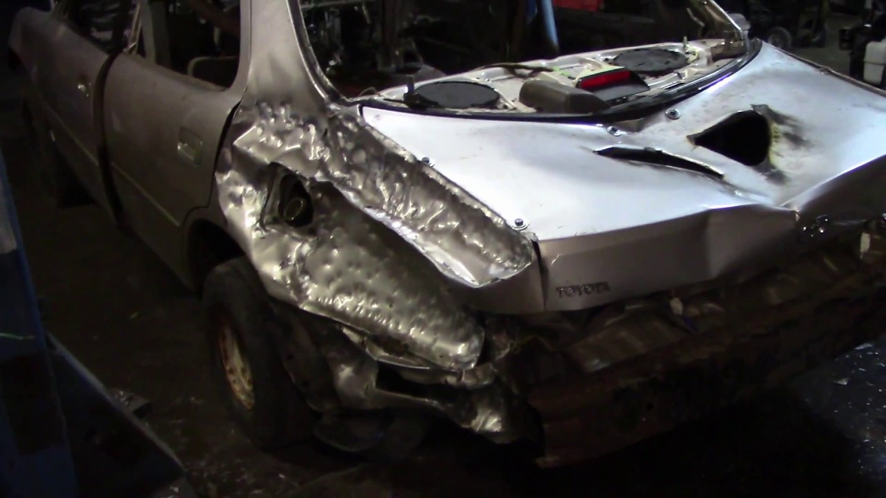 Demolition Derby car build how crease or dimple a car the easy way ...