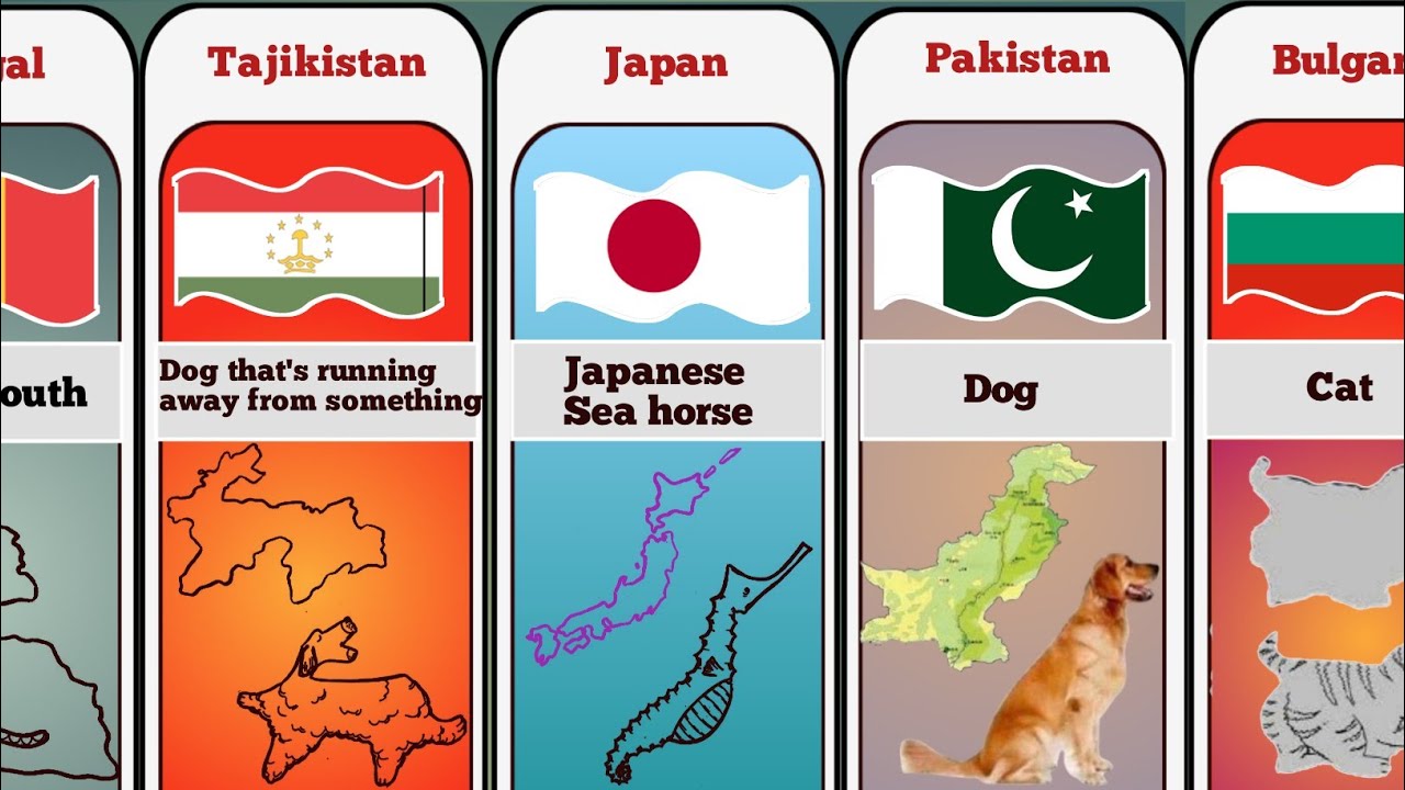 Countries That Looks Like Things and Animal | fun | - YouTube