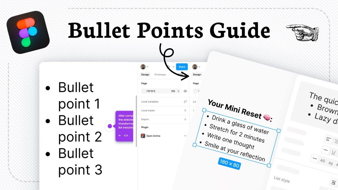 How to create bullet point in Figma (List Design) - YouTube