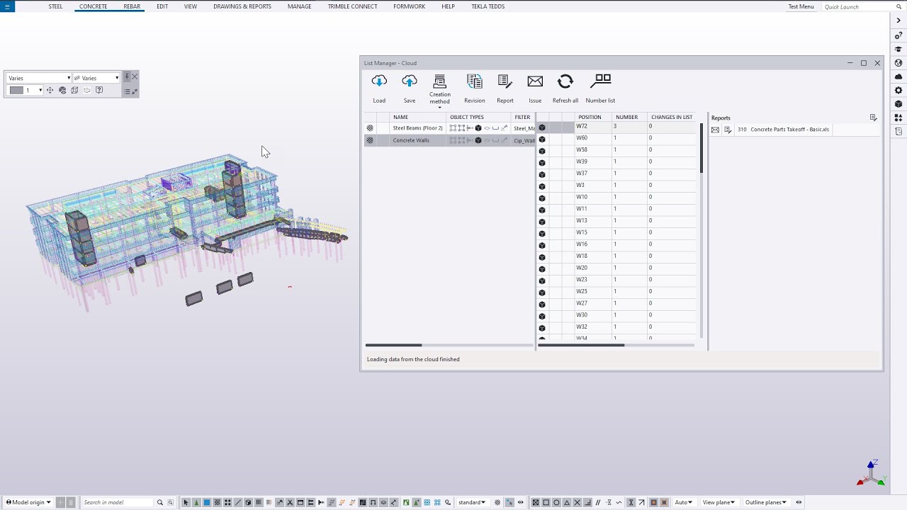 List Manager in Tekla Structures - YouTube