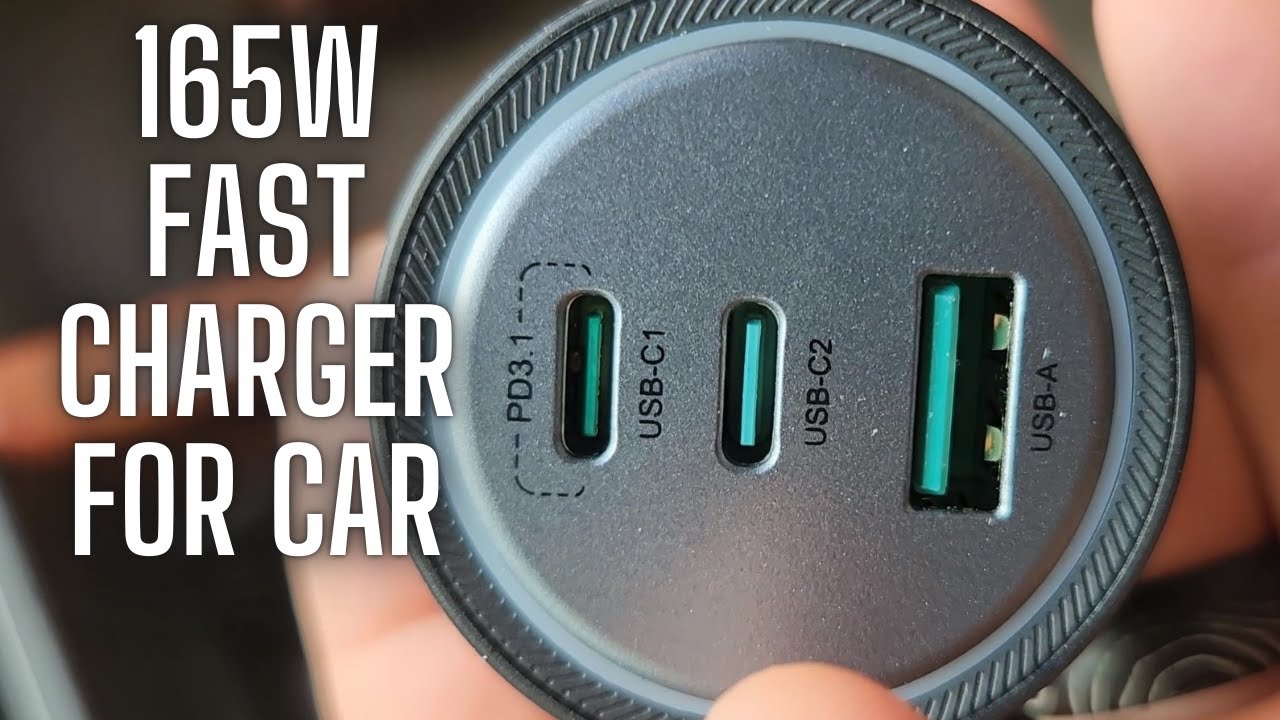 165W USB C Car Charger | 3 Ports Super Fast Charging Car Phone Adapter ...