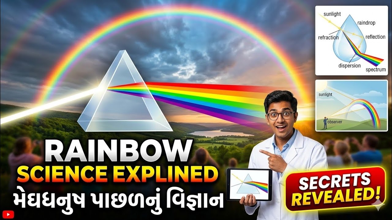 🌈 મેઘધનુષ પાછળનું વિજ્ઞાન | The Science of Rainbows Explained - YouTube