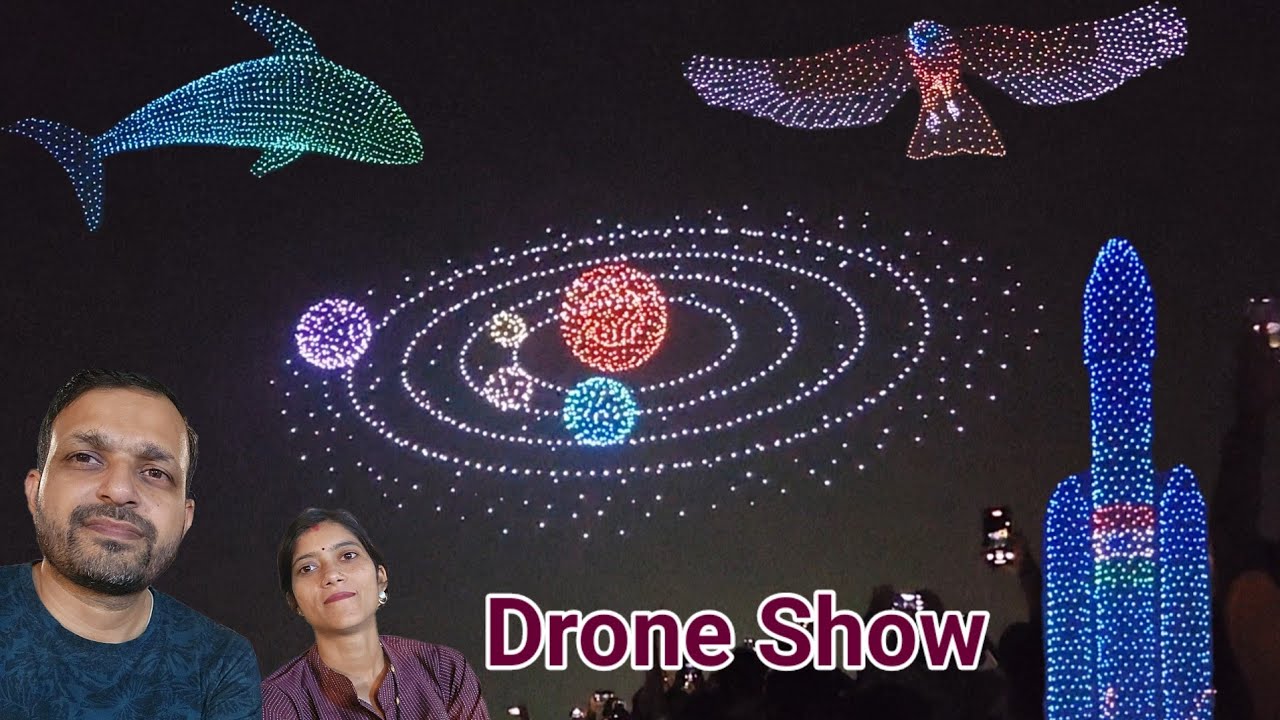 1,500 Drones show in Mysore Dasara Festival / Bannimantap Grounds Drone ...