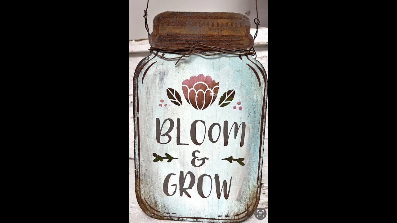 Rusty Mason Jars with Cinnamon - YouTube