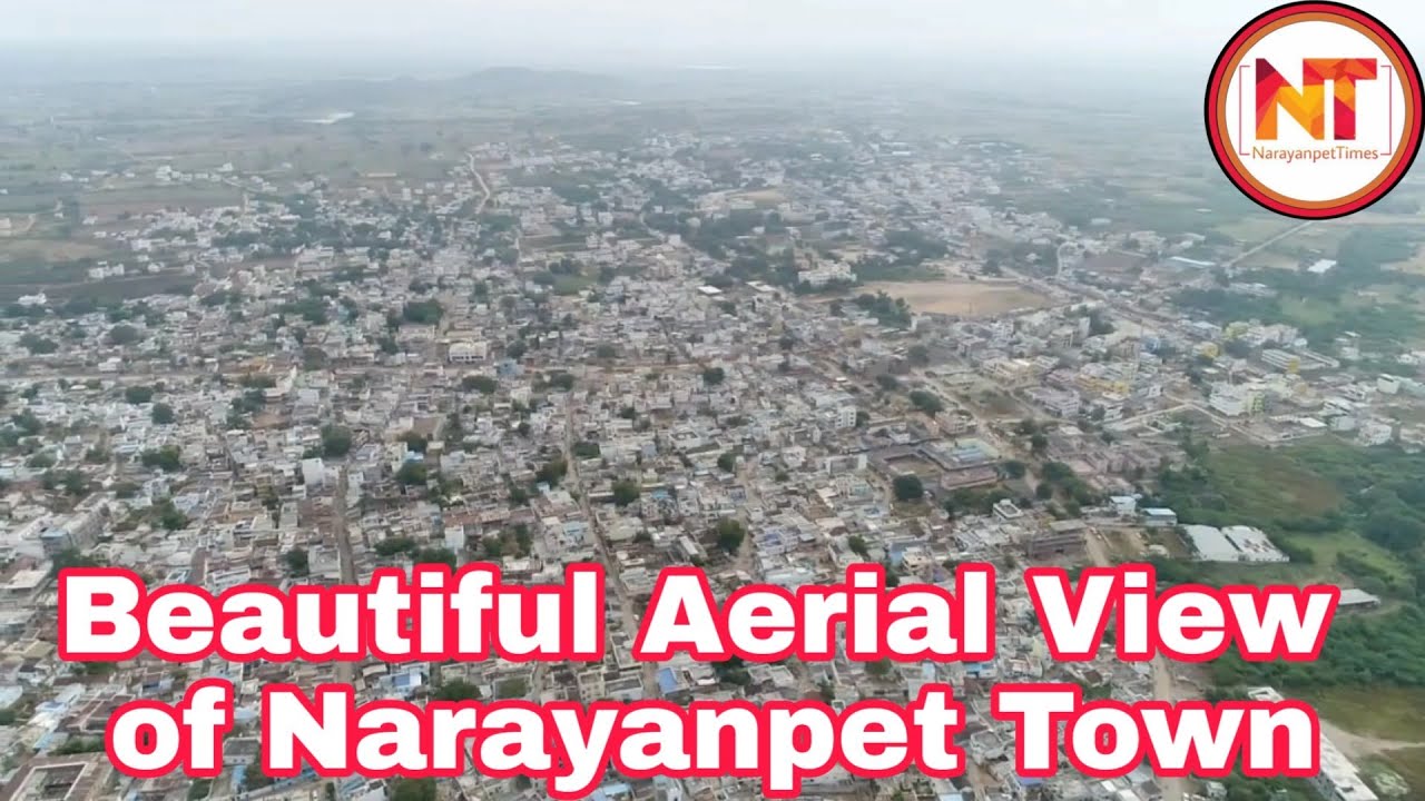 Beautiful Aerial View of Narayanpet Town || Drone Shots - YouTube