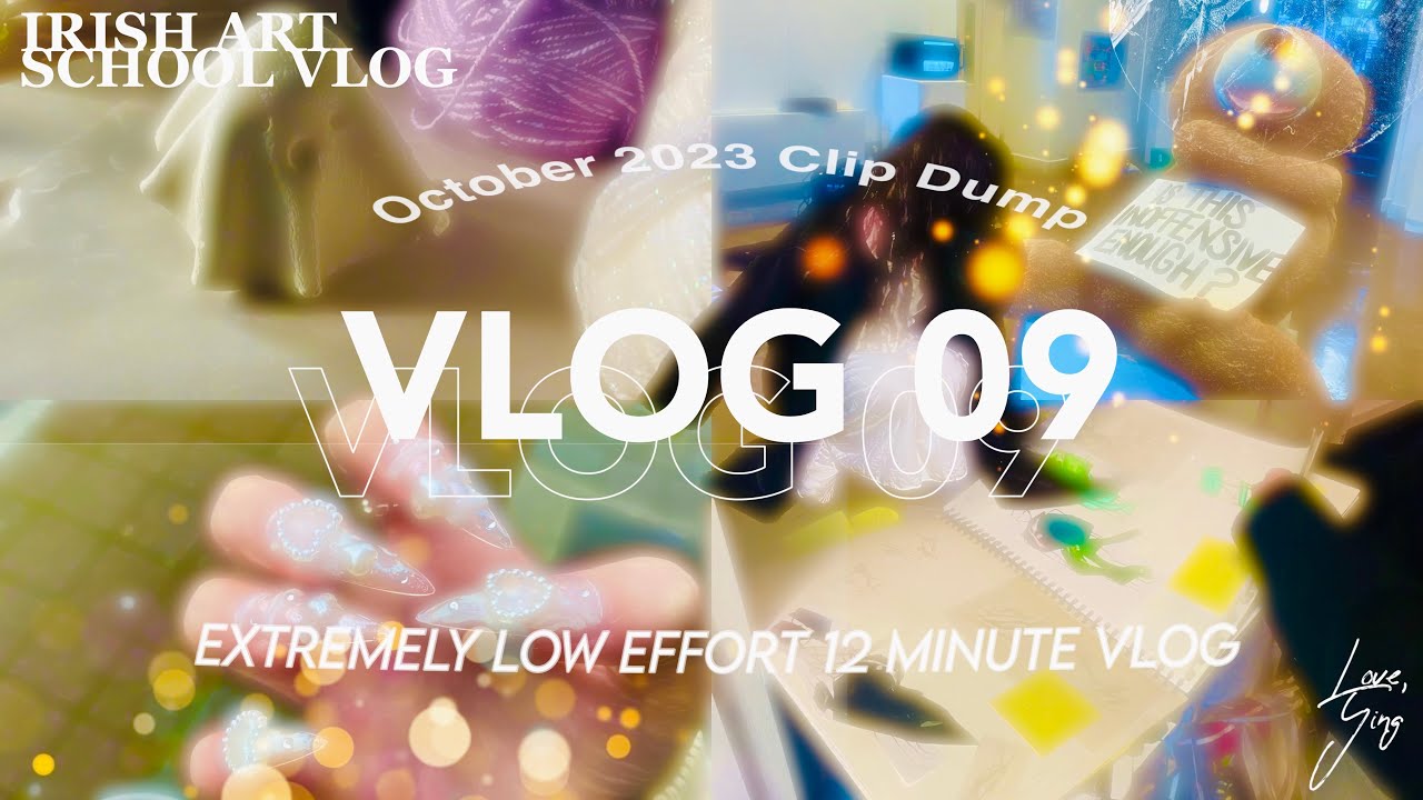 Graphic design student's low effort 2023 vlog | Art Uni Vlog ♡₉ - YouTube