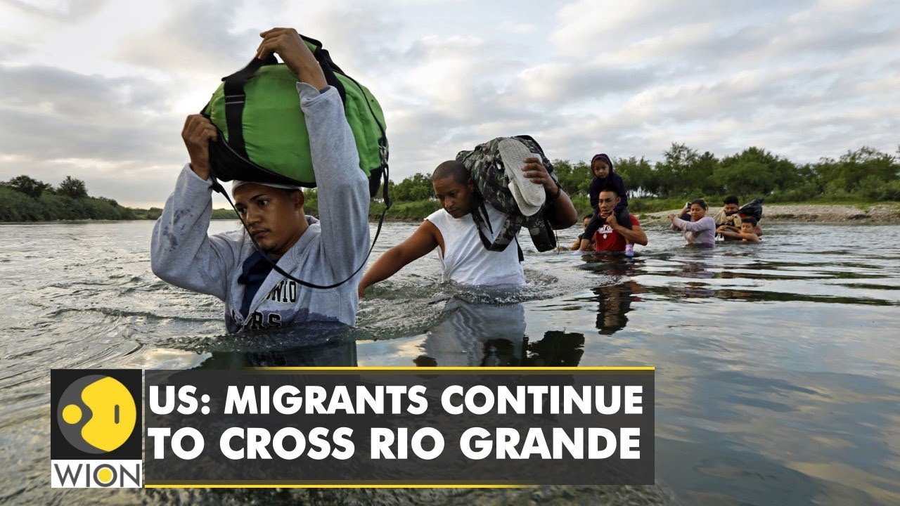 Migrants continue to cross Rio Grande river to enter US illegally ...