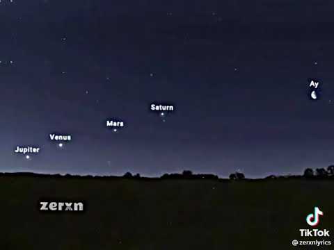 24 Haziran gecesi 5 gezegenler bir araya geliyor!🌙🌉💗