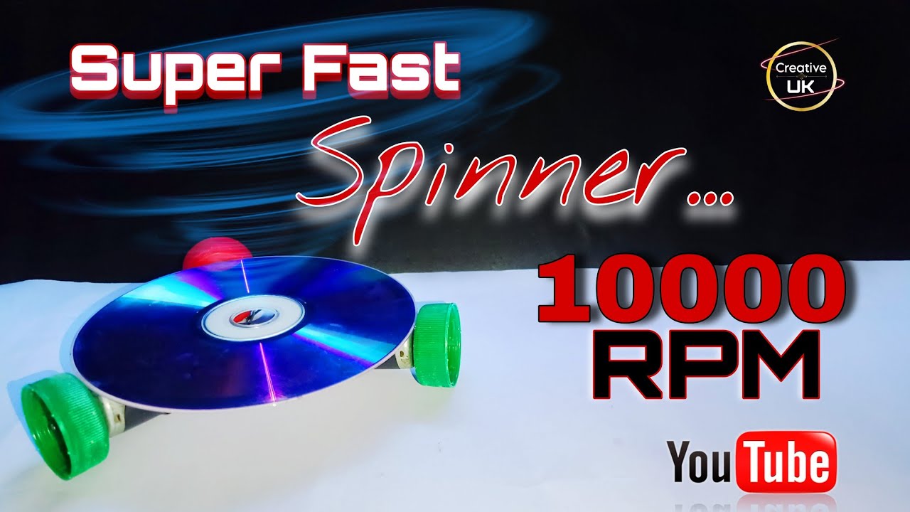 How to Make a Super Fast Spinner🔥| DC Motor Spinner | 100% Working # ...