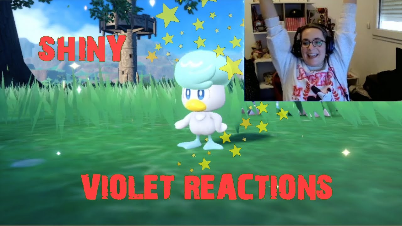 POKEMON SHINY SUR POKEMON ECARLATE & VIOLET - REACTIONS EN LIVE #1 ...