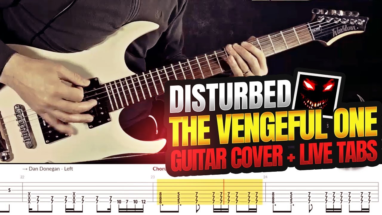 DISTURBED | The vengeful one guitar cover | all guitars | live TABS ...