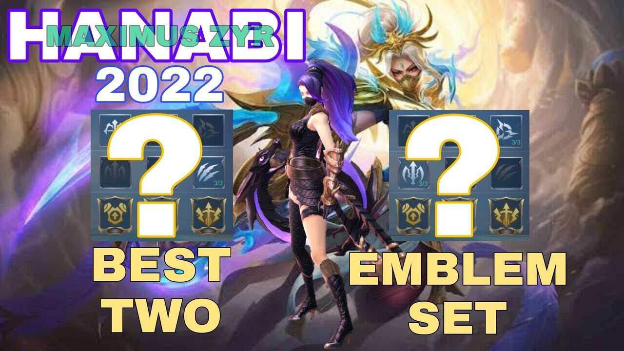 TUTORIAL - HANABI TWO BEST MARKSMAN EMBLEM SET | BEST EMBLEM SET 2022 ...