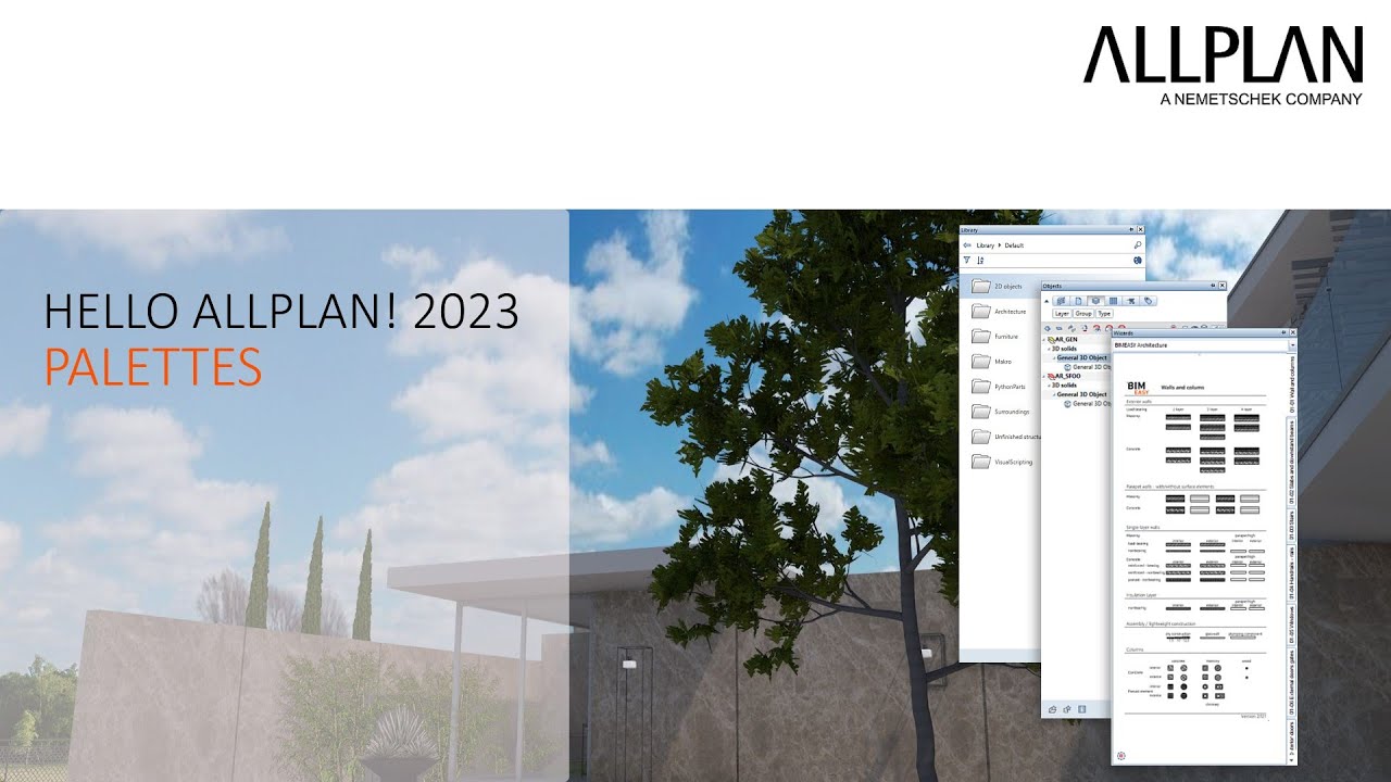 Hello Allplan! 2023 - Palettes - YouTube