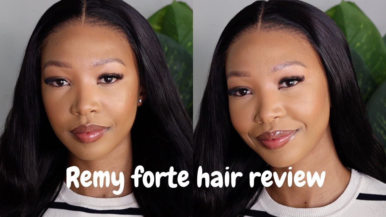 NO BABY HAIR!! BEGINNER FRIENDLY GLUELESS WIG | Remy Forte Hair X Thuto ...