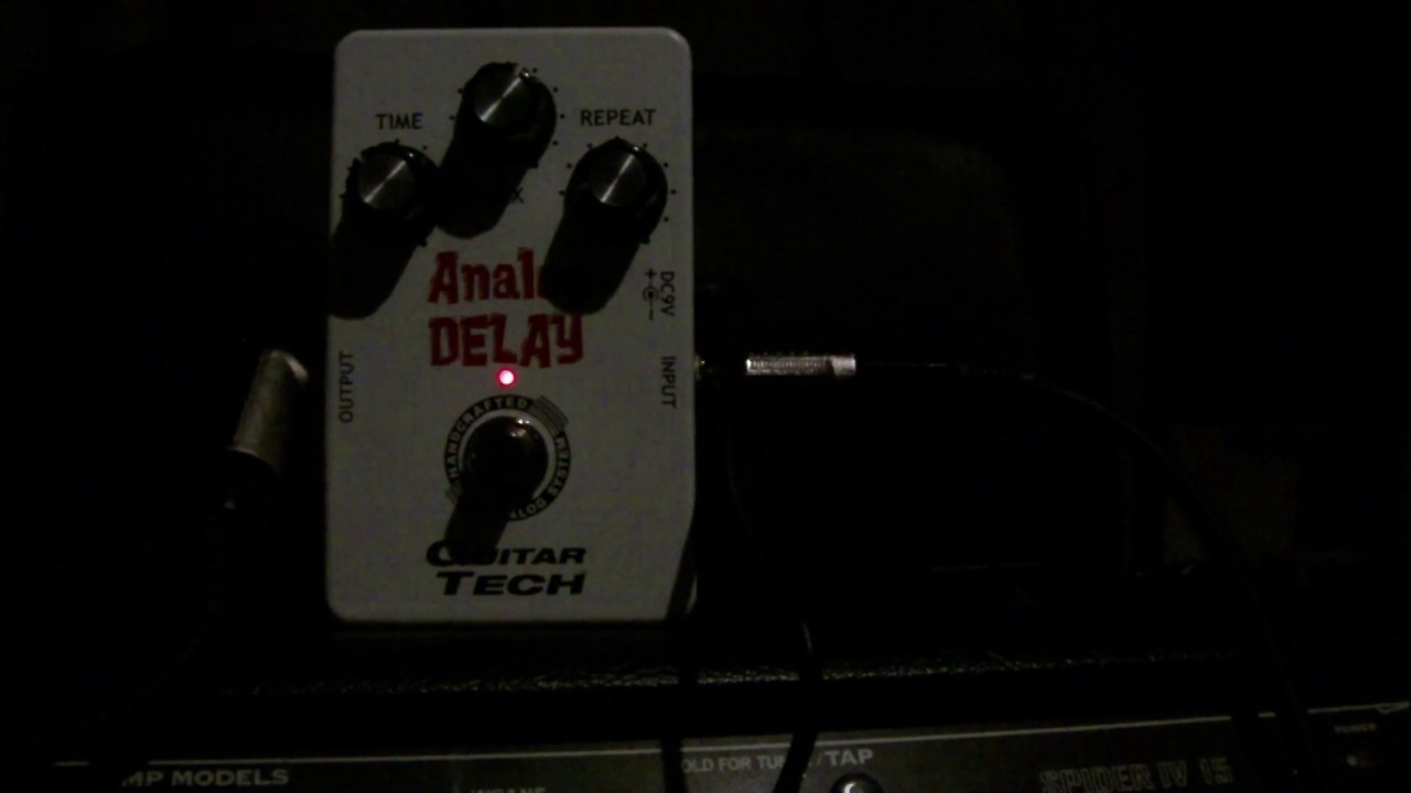 Guitar Tech Analog Delay Guitar Effect Pedal Demo - YouTube