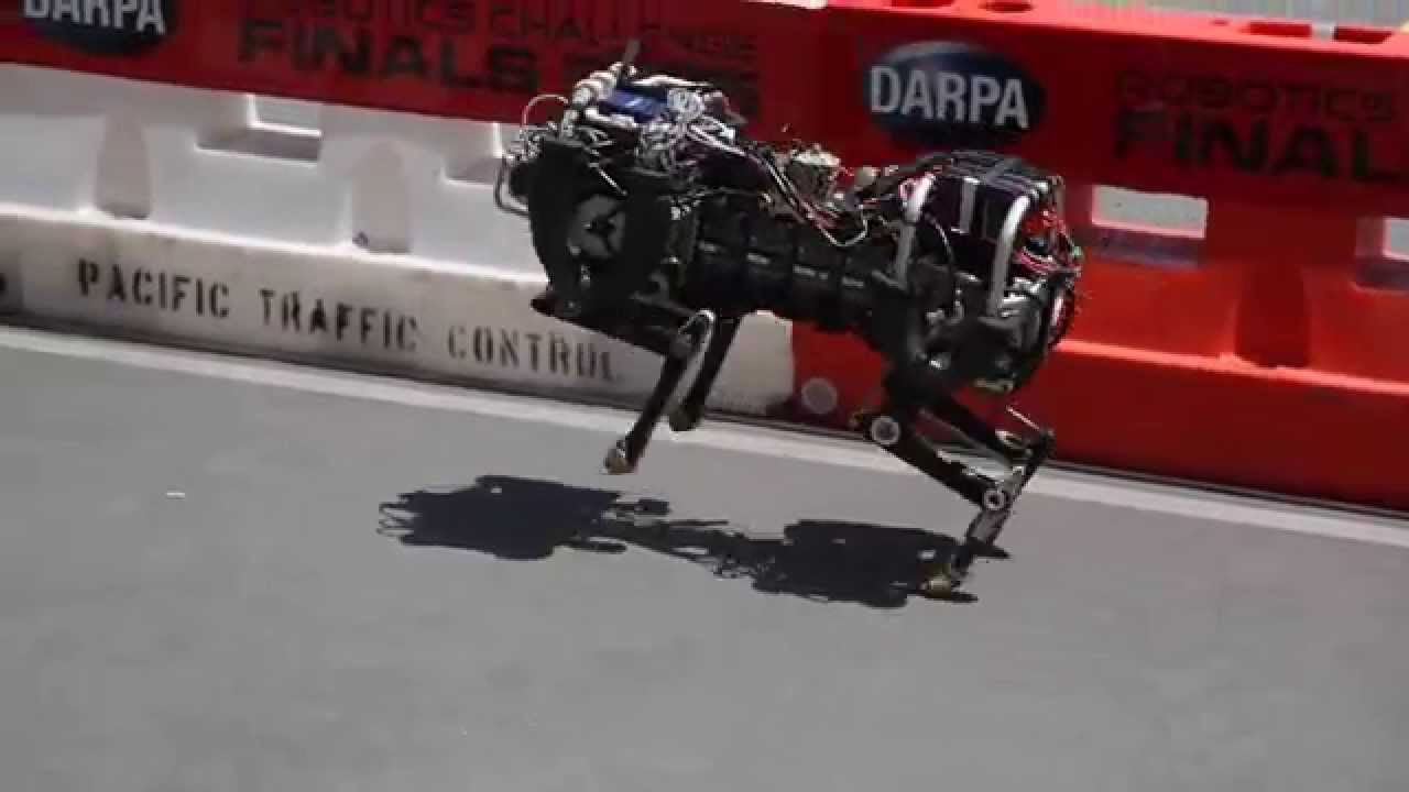 MIT Cheetah robot running at DARPA Robotics Challenge Finals - YouTube
