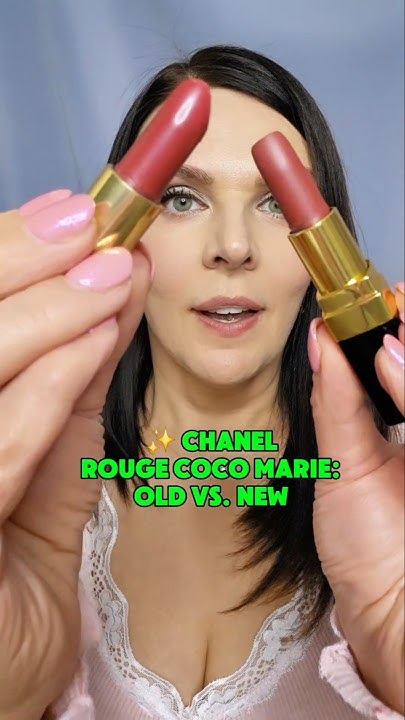 Chanel Rouge Coco Marie: Old vs. New! 💄 #ChanelLipstick #RougeCocoMarie #BeautyComparison # ...