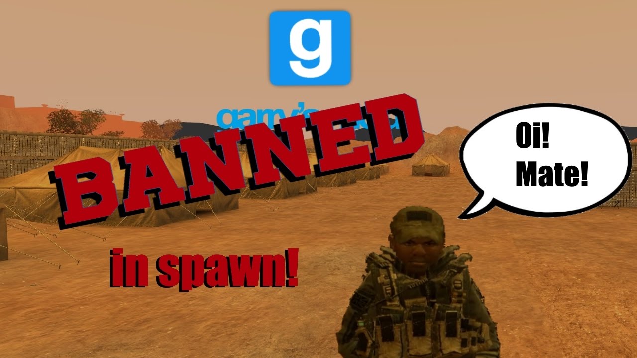Gmod Military RP - Banned in Spawn for Singing & Trolling - YouTube