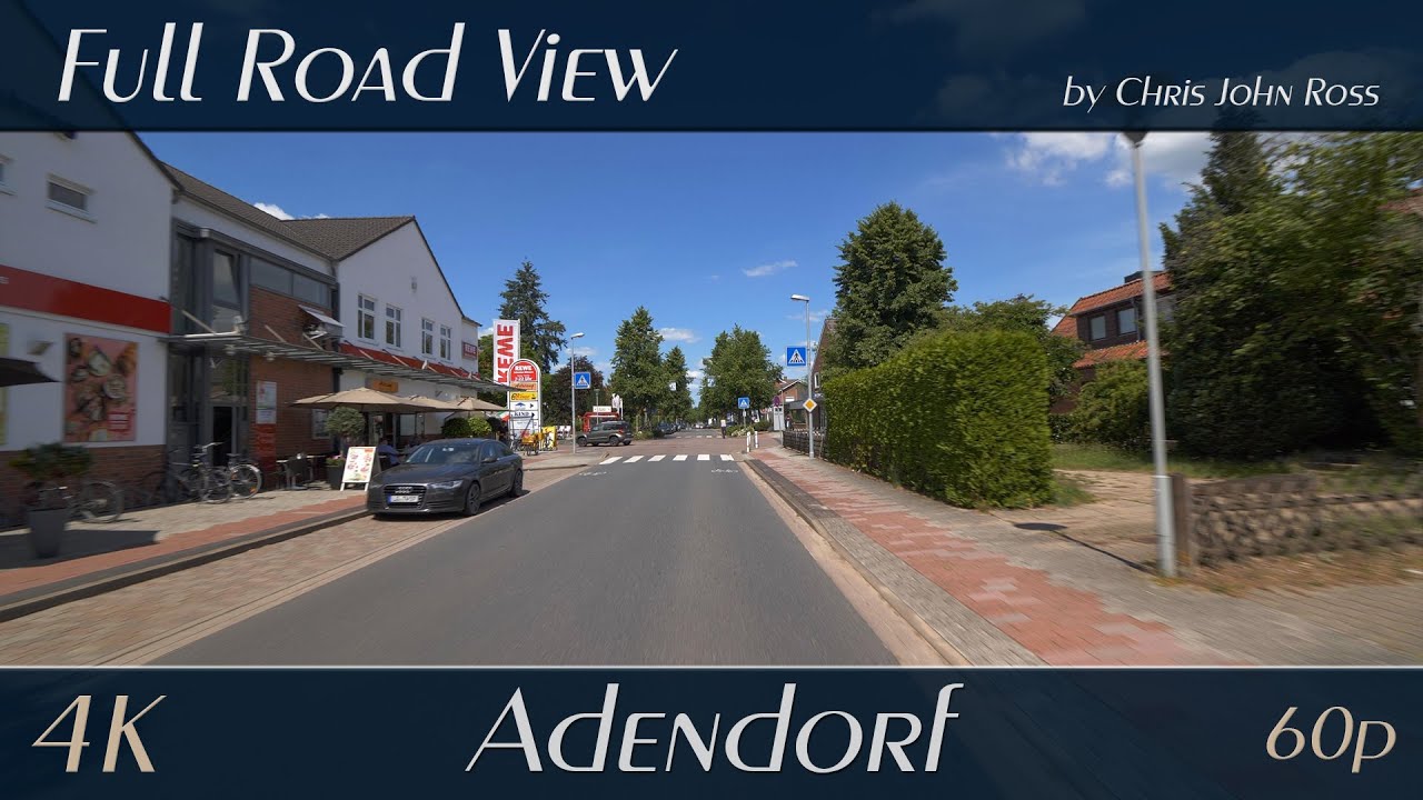 Adendorf, Landkreis Lüneburg, Germany: Kirchweg - 4K (2160p/60p) Ultra ...
