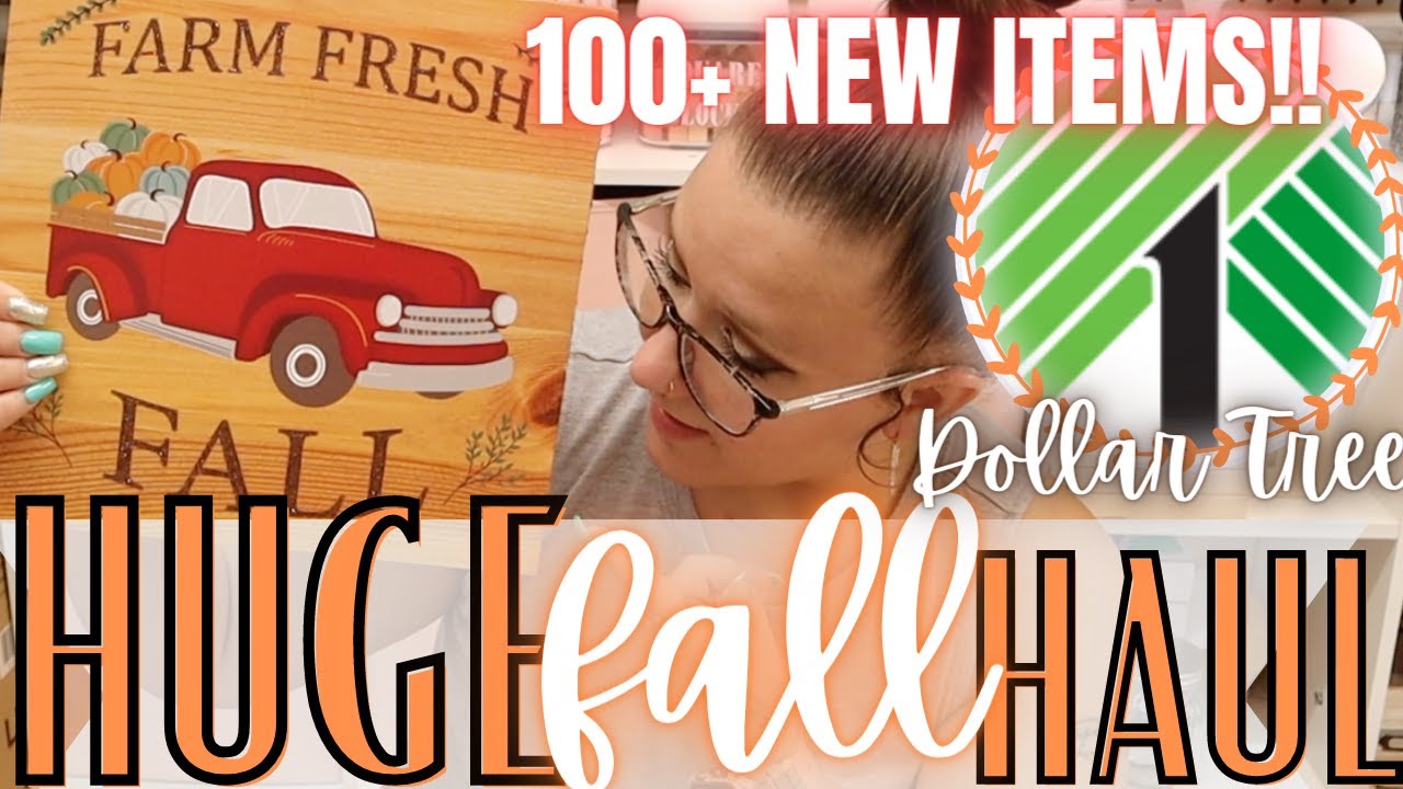 🌟BRAND NEW FALL DOLLAR TREE ITEMS | HUGE DOLLAR TREE FALL DECOR HAUL ...