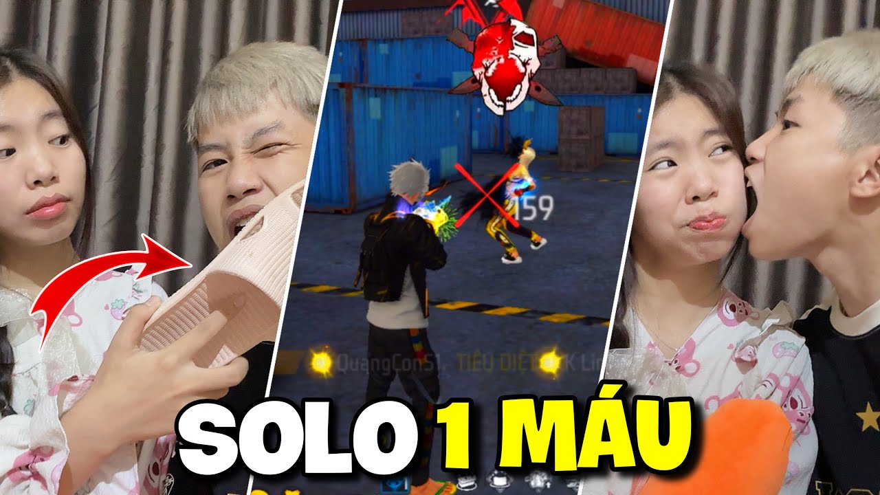 Free Fire | Quang Con Solo Khánh Linh “ Kèo 1 Máu “ Chấp 1 Tay ...