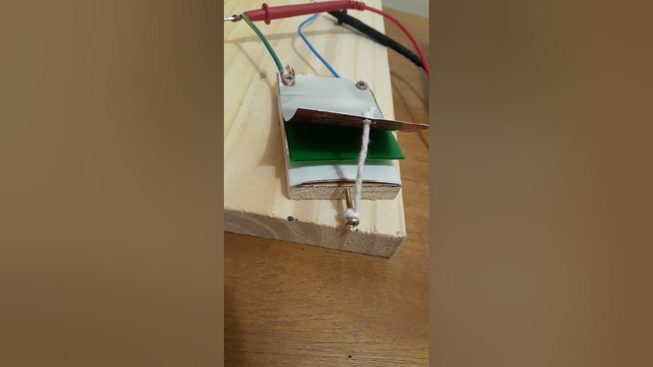 Homemade variable capacitor - YouTube