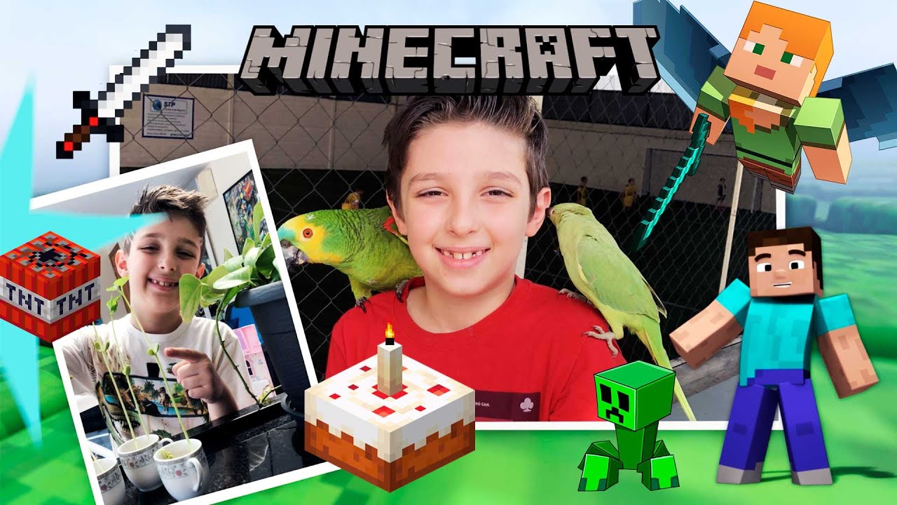 Retrospectiva Tema Minecraft | Aniversário Matteo 8 Anos - YouTube