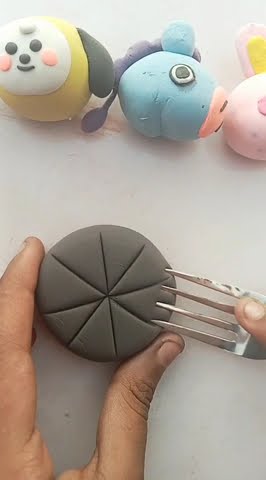 DIY how to make a polymer clay cookies #shorts - YouTube