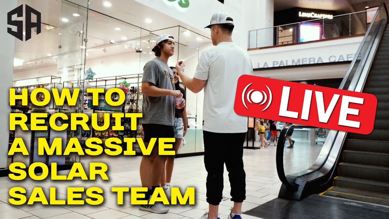 How To Recruit Solar Sales Reps at the Mall - LIVE RECRUITING - YouTube