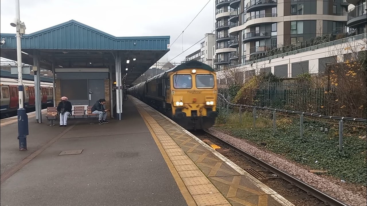 Two Cement Trains at Barking (05/12/24) - YouTube
