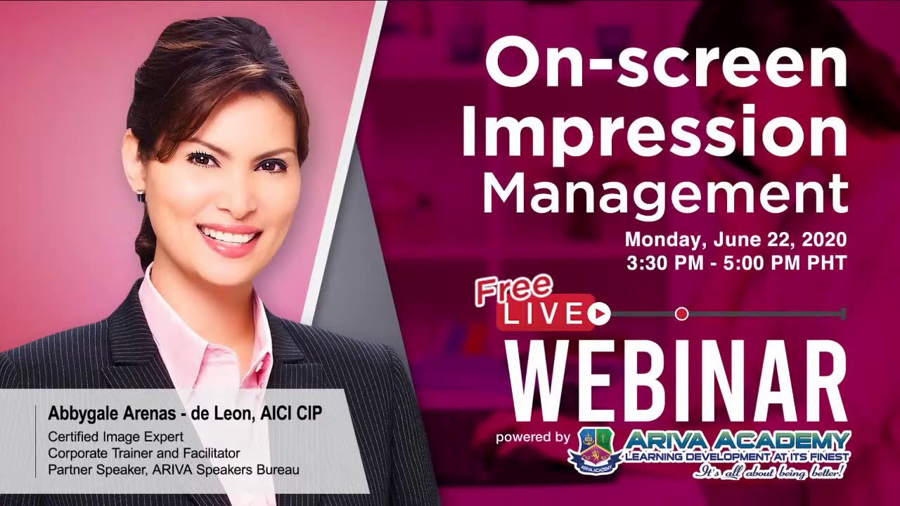 Part 1: On-Screen Impression Management | Abbygale Arenas - de Leon ...