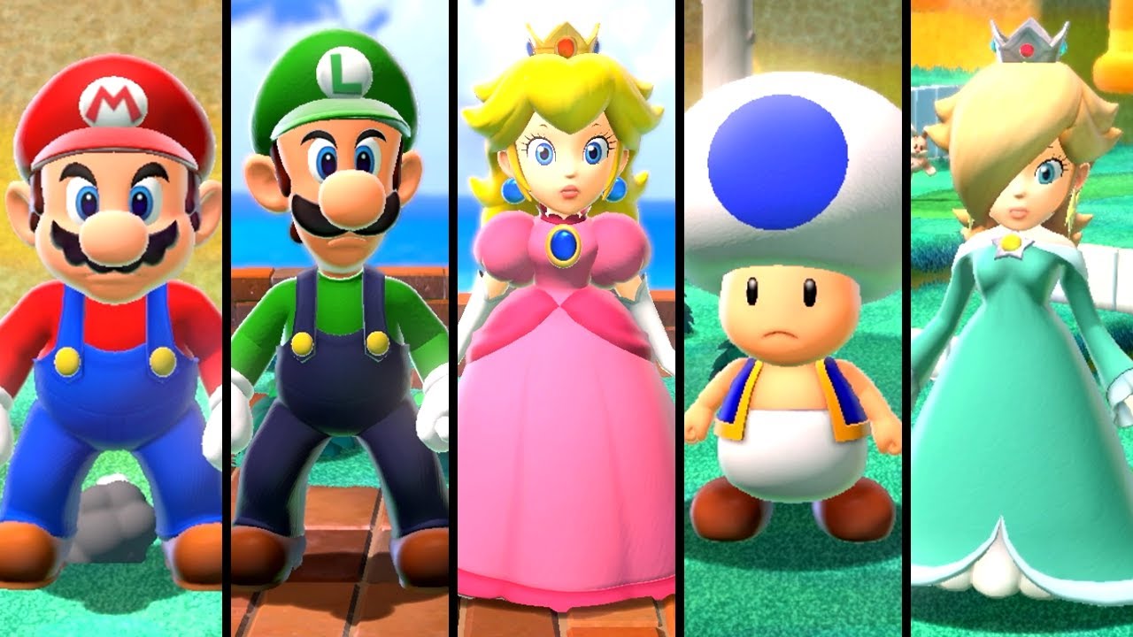 Super Mario 3D World - All Mega Mushroom Levels - YouTube