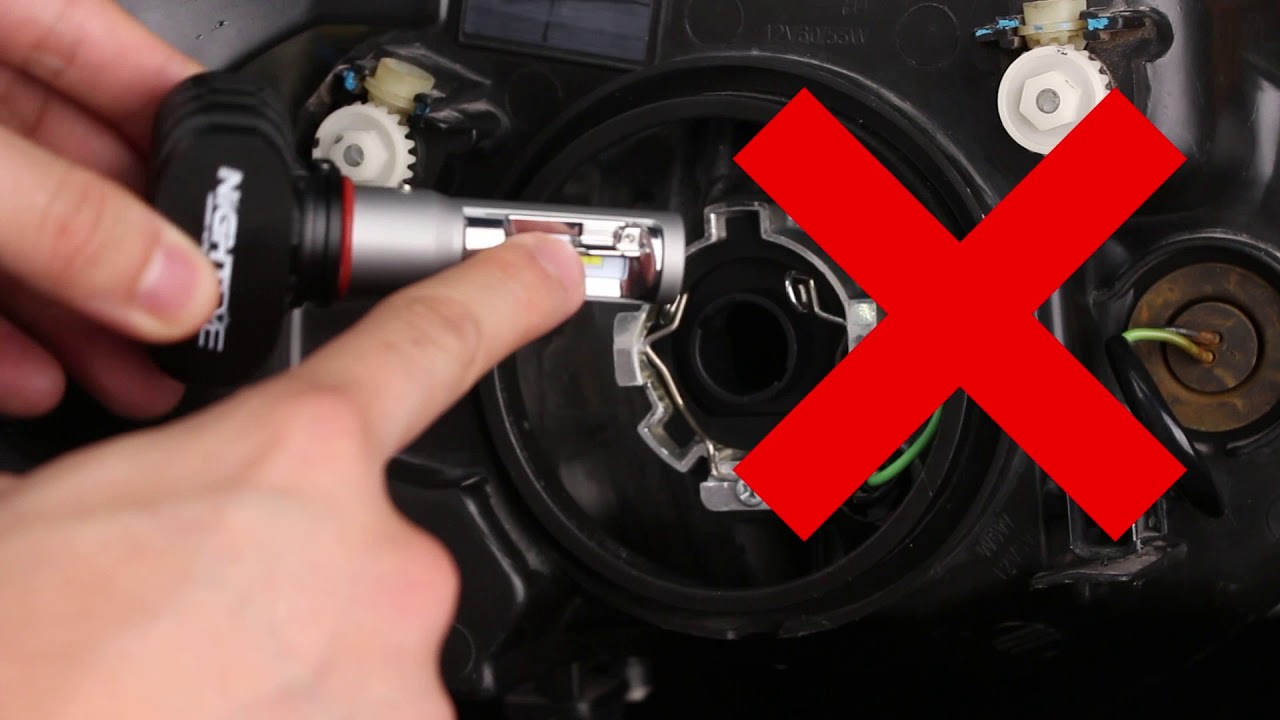 How to set up H4 LED car headlight - YouTube