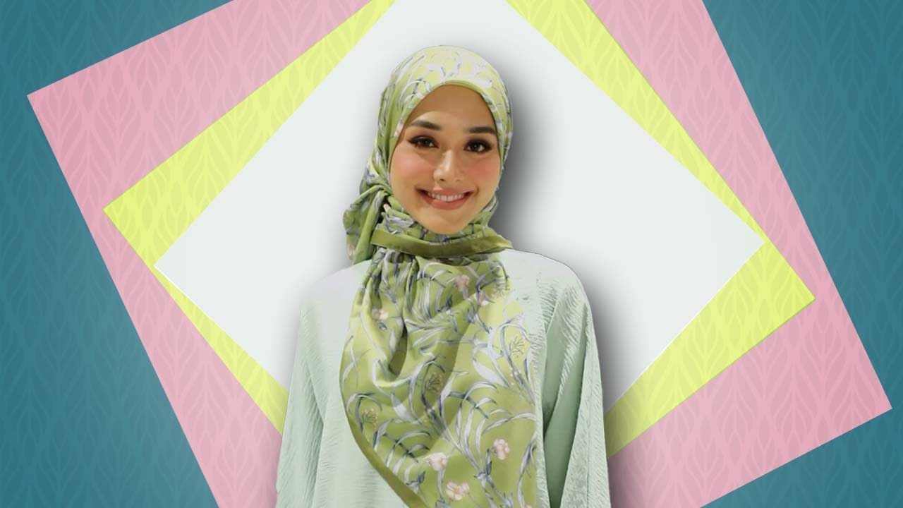 Cara Memakai Kerudung Segi Empat Simple Spesial Ramadan 2024 - YouTube