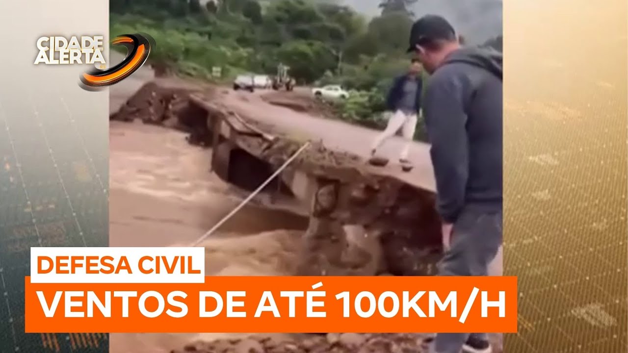 Ciclone extratropical causa transtornos no Rio Grande do Sul - YouTube