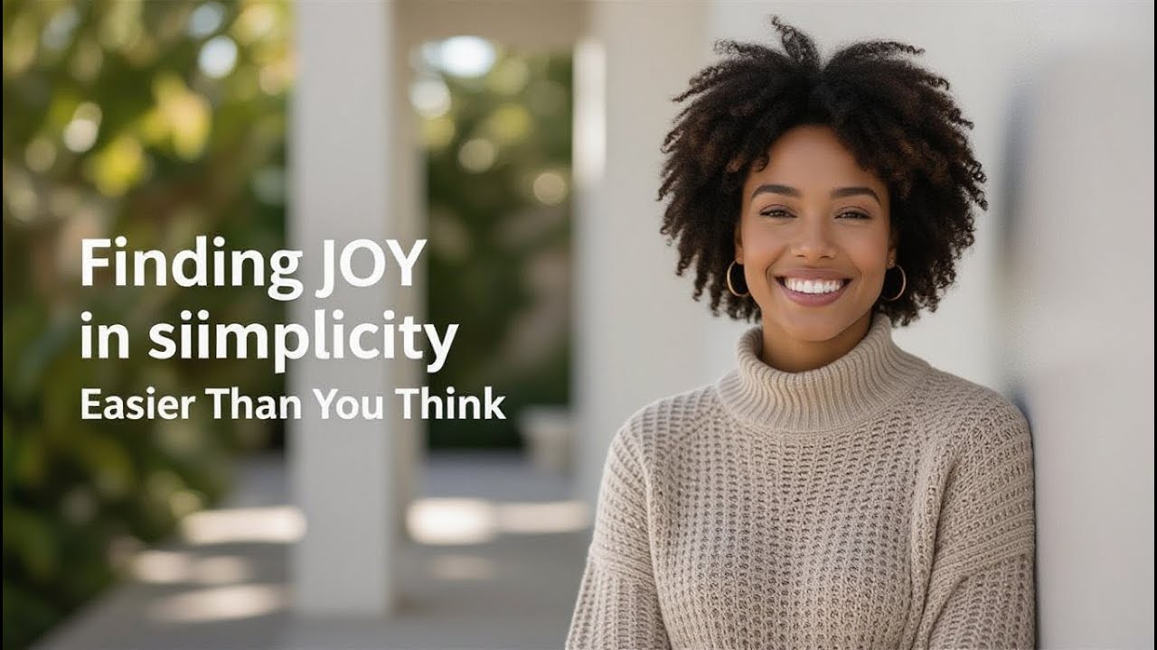 Finding JOY in SIMPLICITY is Easier Than You Think - YouTube