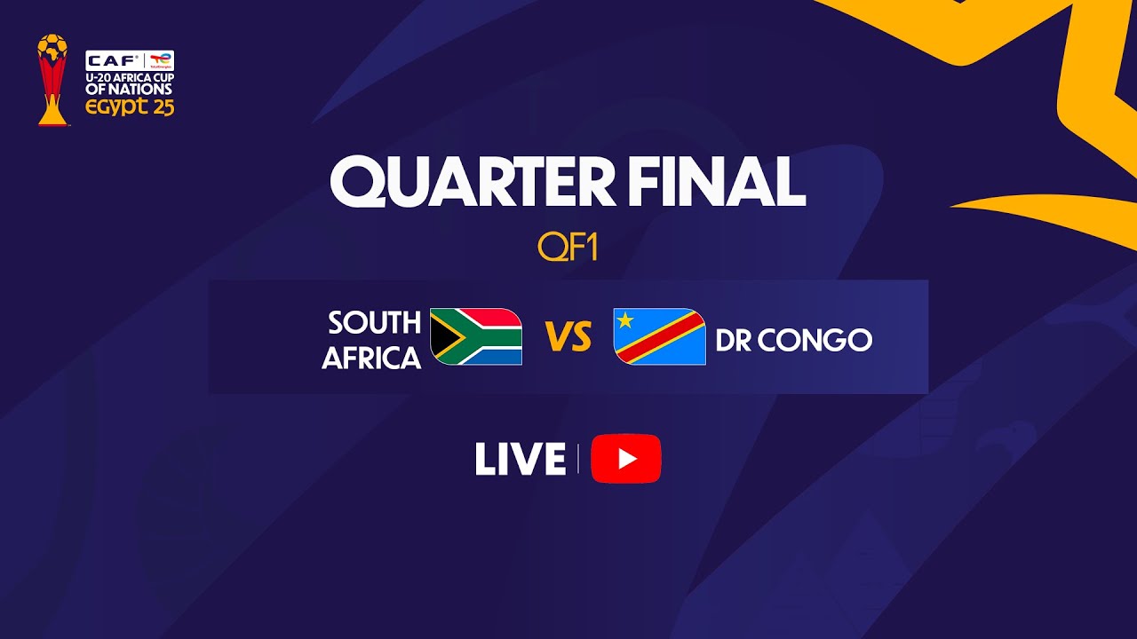 South Africa vs DR Congo - U-20 AFRICA CUP OF NATIONS - YouTube