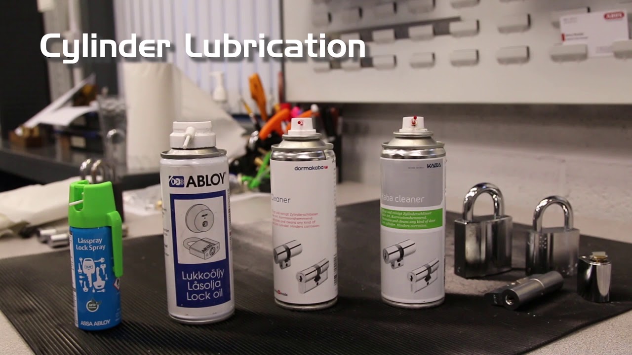 How to lubricate a lock cylinder - Perfectly lubricate your cylinder ...