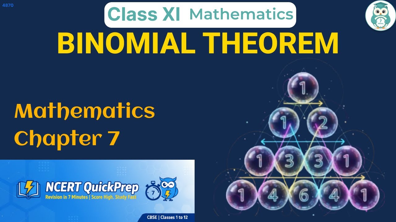BINOMIAL THEOREM | Class XI | Mathematics | NCERT | Quick Revision ...