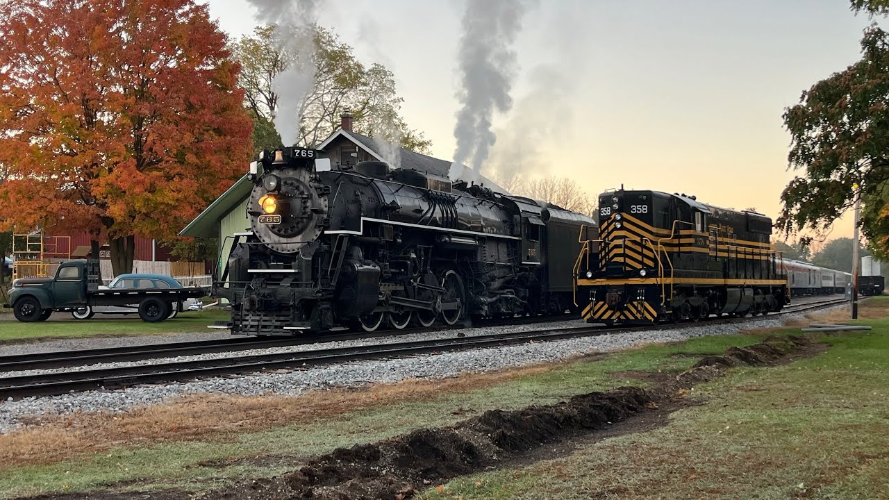 Nickel Plate Road #765: Riding The Fall Colors Steam Special - YouTube