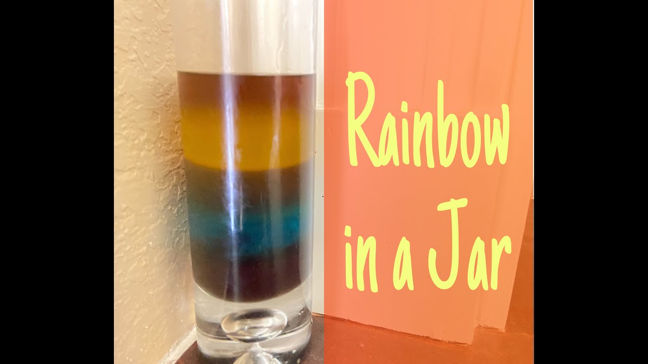 Rainbow in a Jar Science Experiment!!/ Z's Thang - YouTube