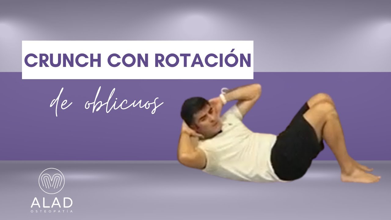 Crunch con rotación de oblicuos - YouTube
