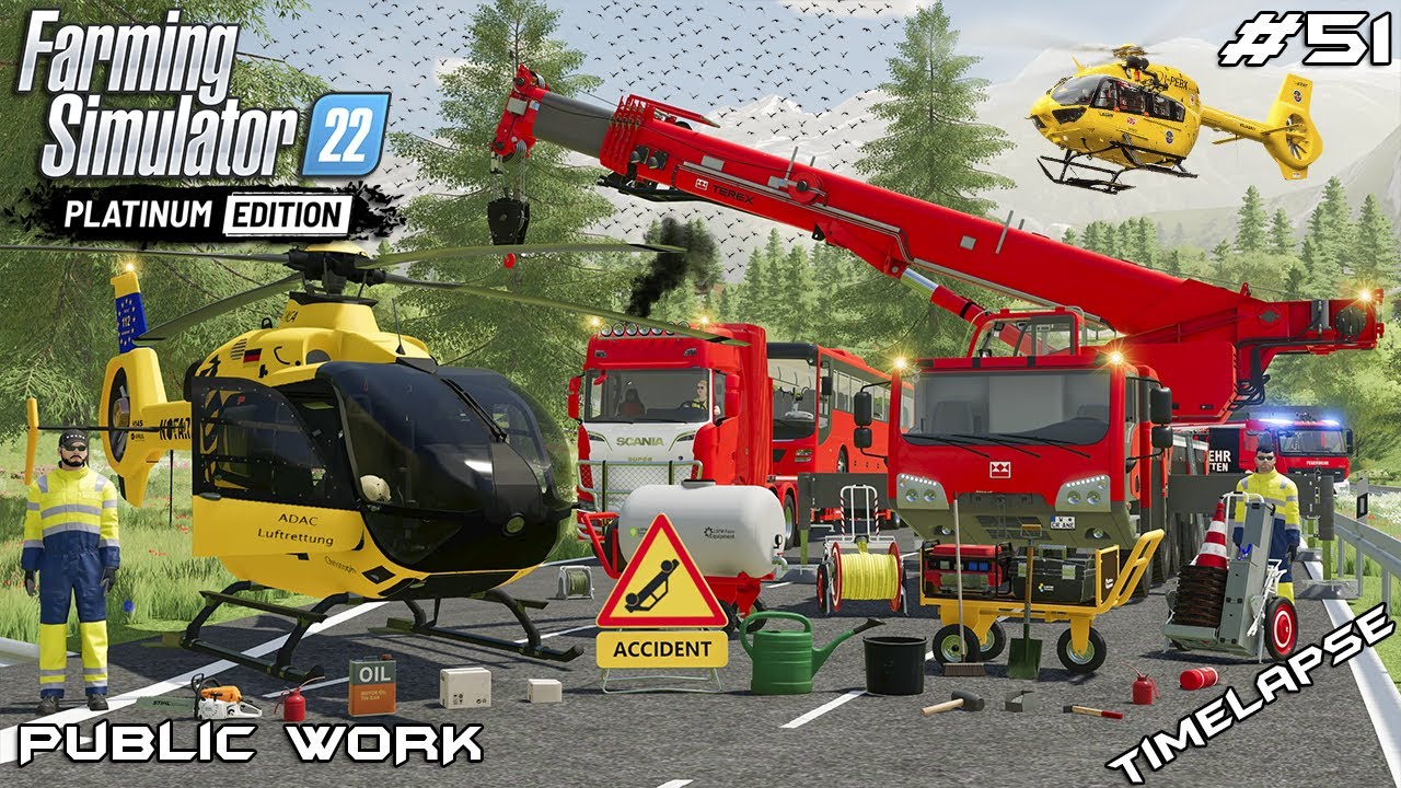 RESCUING FLIPPED BUS FROM THE AUTOBAHN with ADAC | Public Work ...