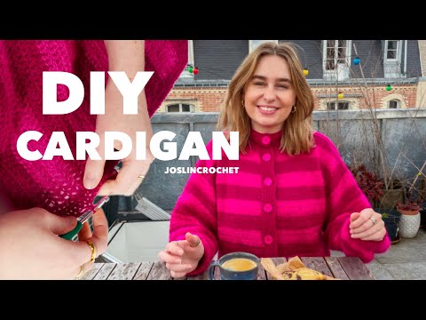 Easy striped crochet cardigan tutorial