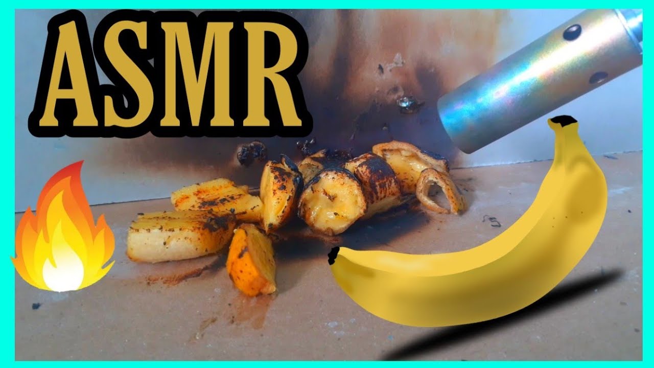ASMR BURNING BANANA 🔥| VISUAL SATISFACCION - YouTube