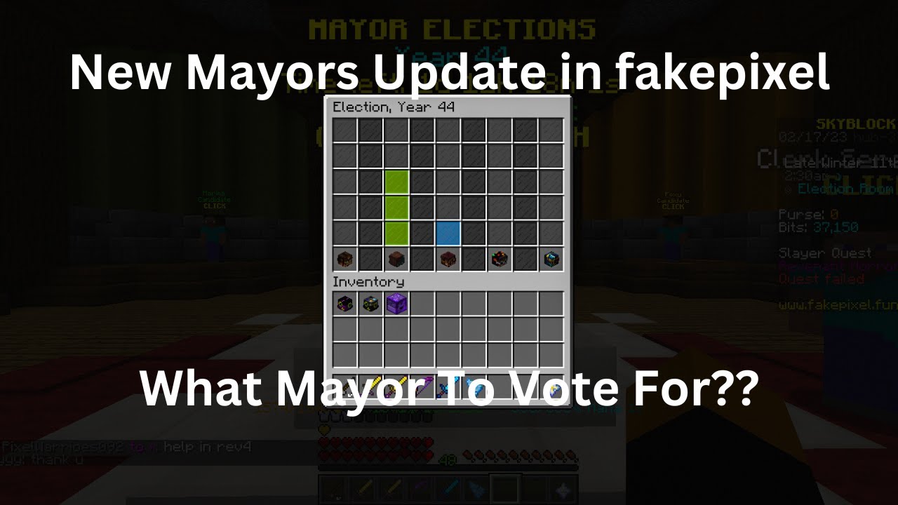 The Mayors Update In Fakepixel Skyblock!!!New Update In Fakepixel ...