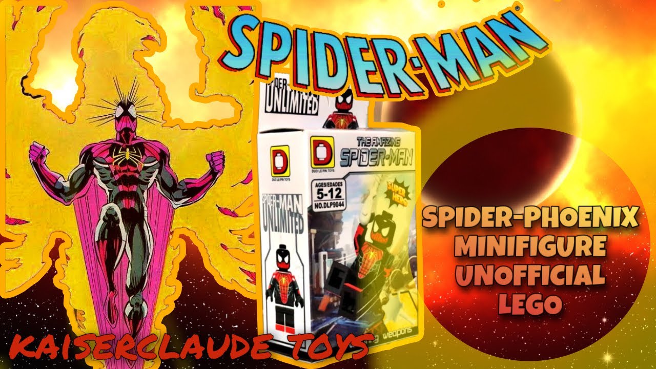 SPIDER-PHOENIX MINIFIGURE | PHOENIX FORCE | DLP 9044-1 #SPIDERMAN 8-IN ...